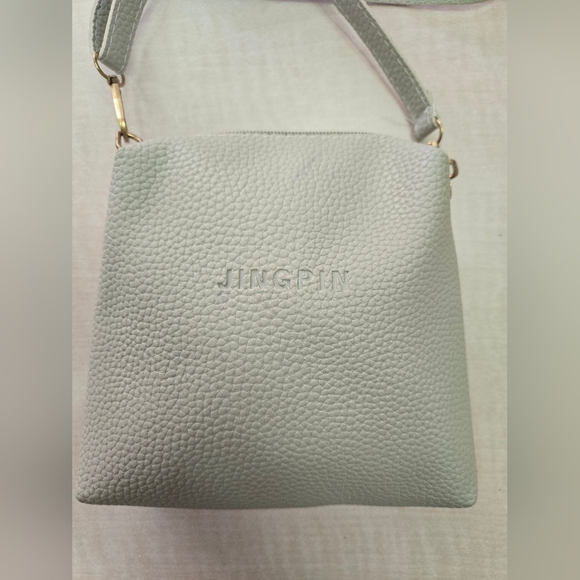 Jingpin | Bags | Sophisticated Gray Pebbled Leather Shoulder Bag | Poshmark